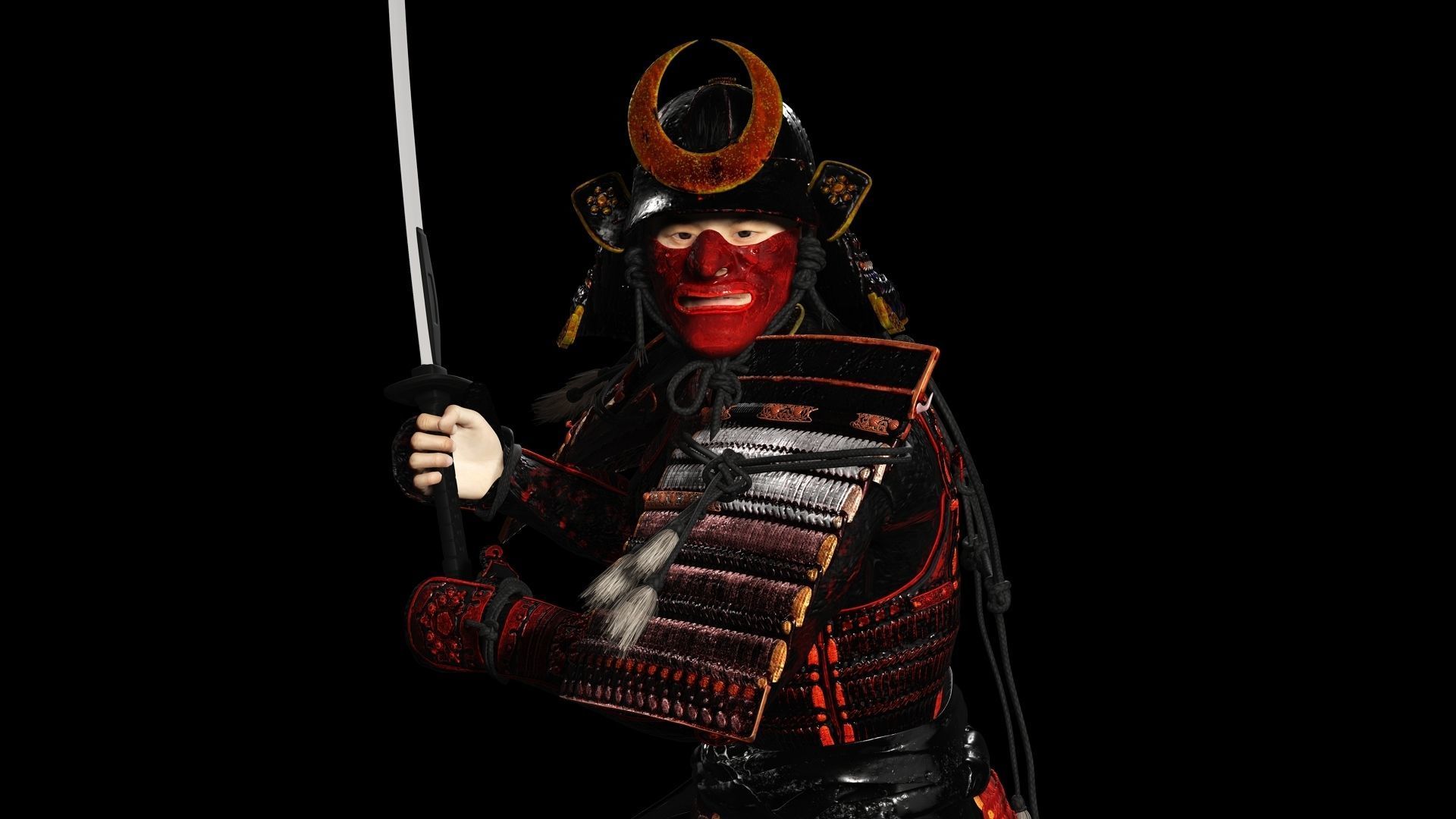 3D model Realistic Samurai male Shogun VR / AR / low-poly | CGTrader