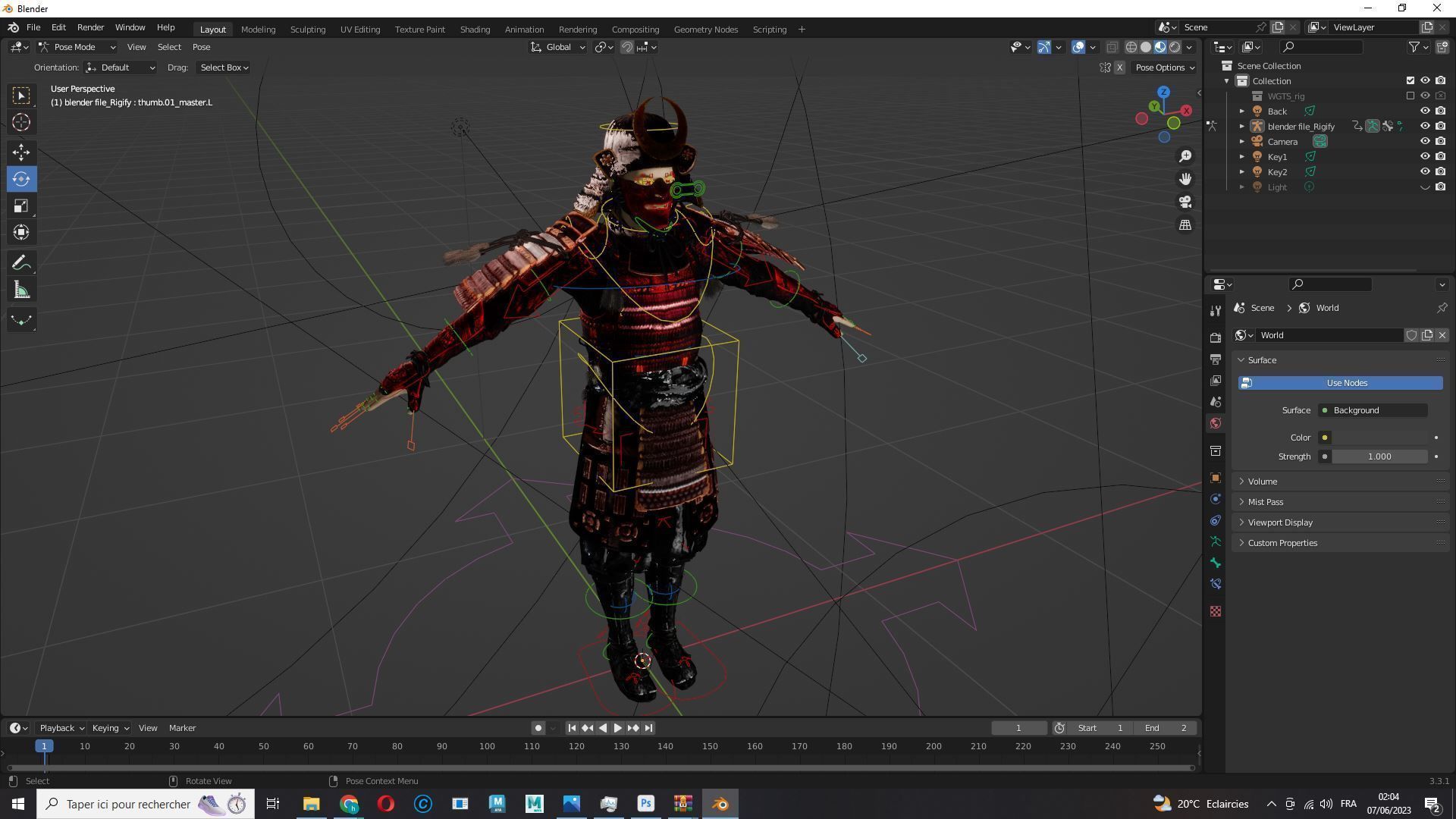 3D model Realistic Samurai male Shogun VR / AR / low-poly | CGTrader
