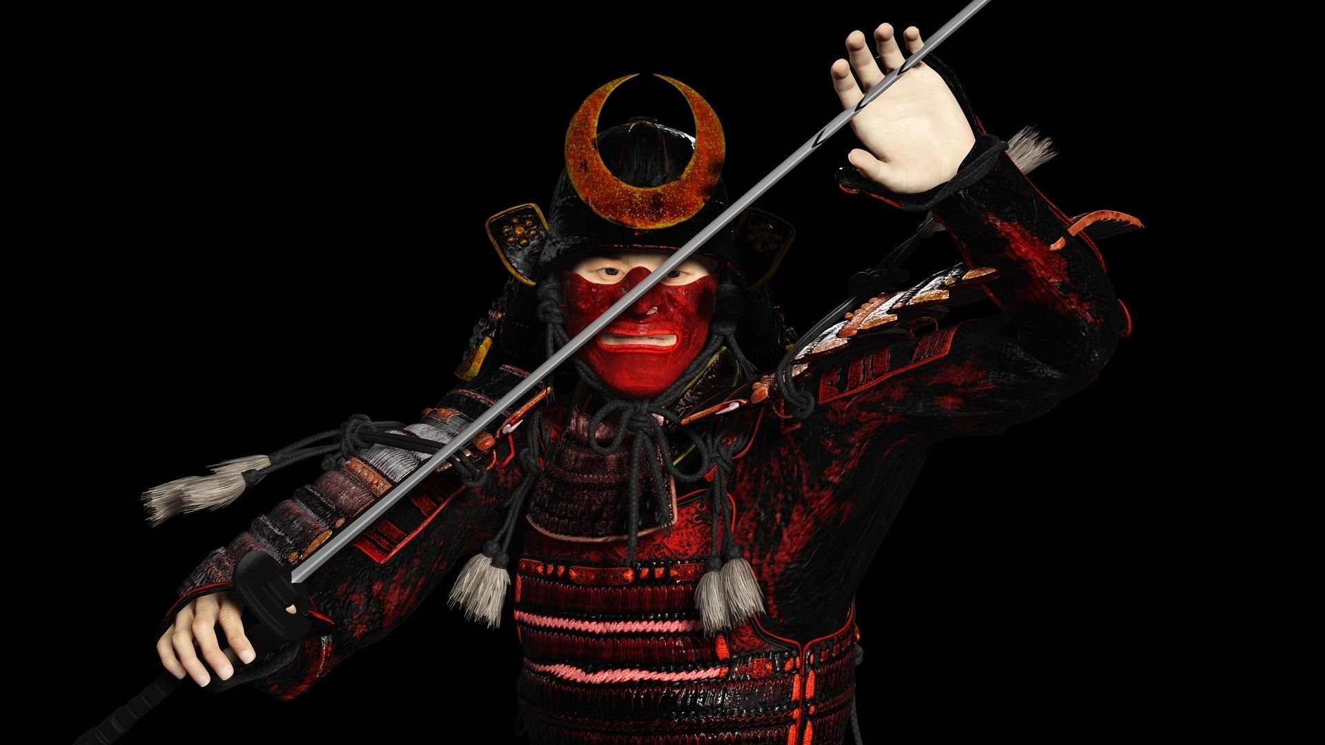 3D model Realistic Samurai male Shogun VR / AR / low-poly | CGTrader