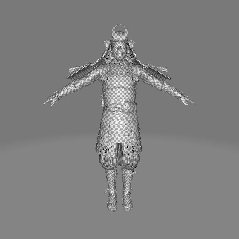 3D model Realistic Samurai male Shogun VR / AR / low-poly | CGTrader
