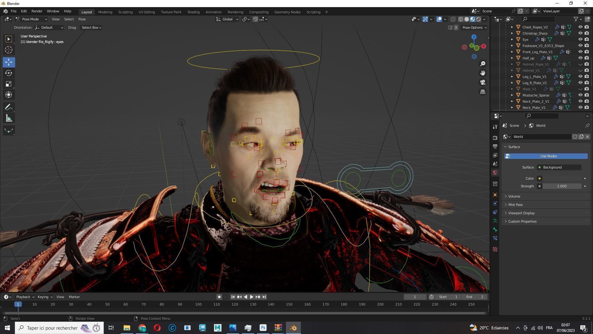 3D model Realistic Samurai male Shogun VR / AR / low-poly | CGTrader