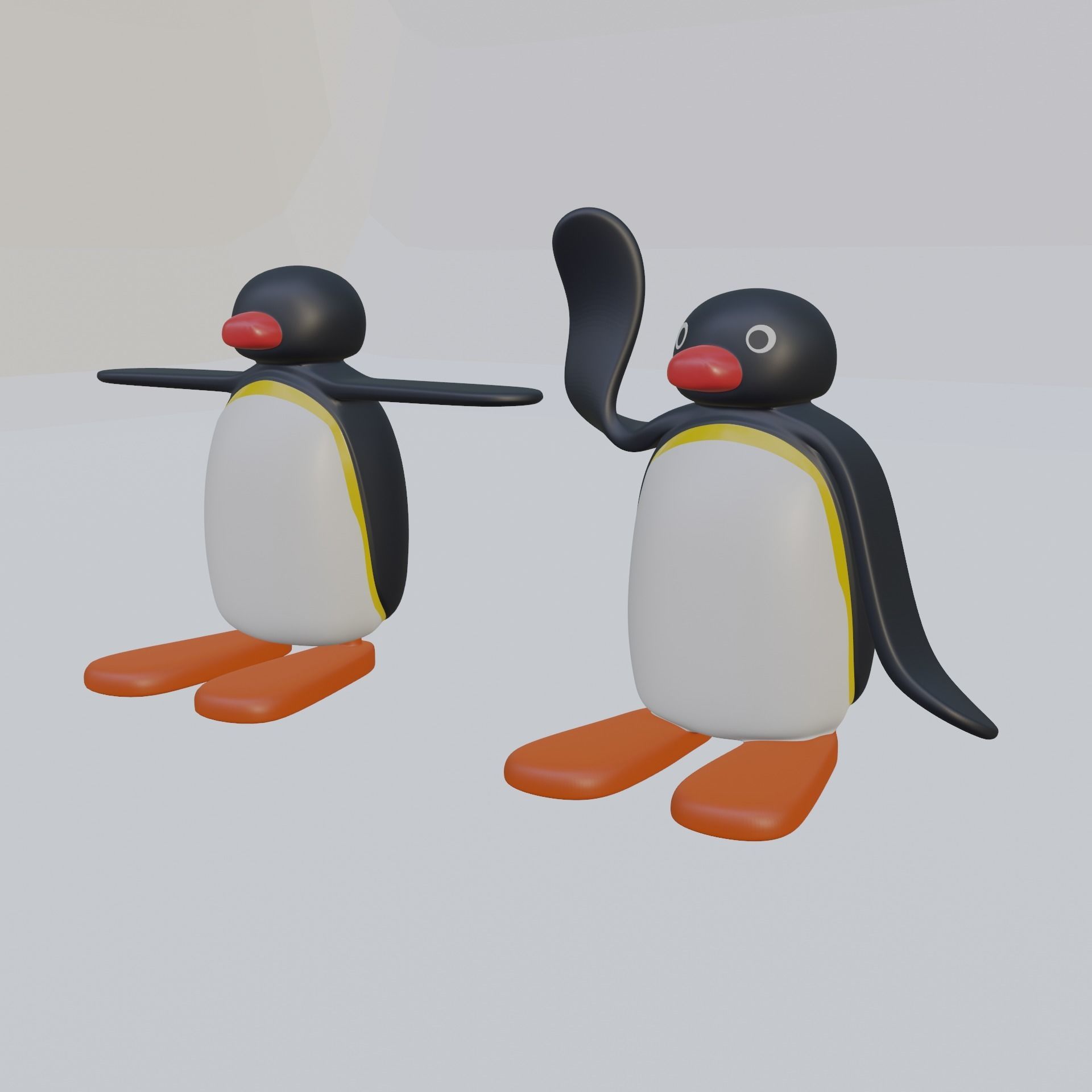 3D Print Ready of Pingu Penguin 3D print free 3D model 3D printable ...