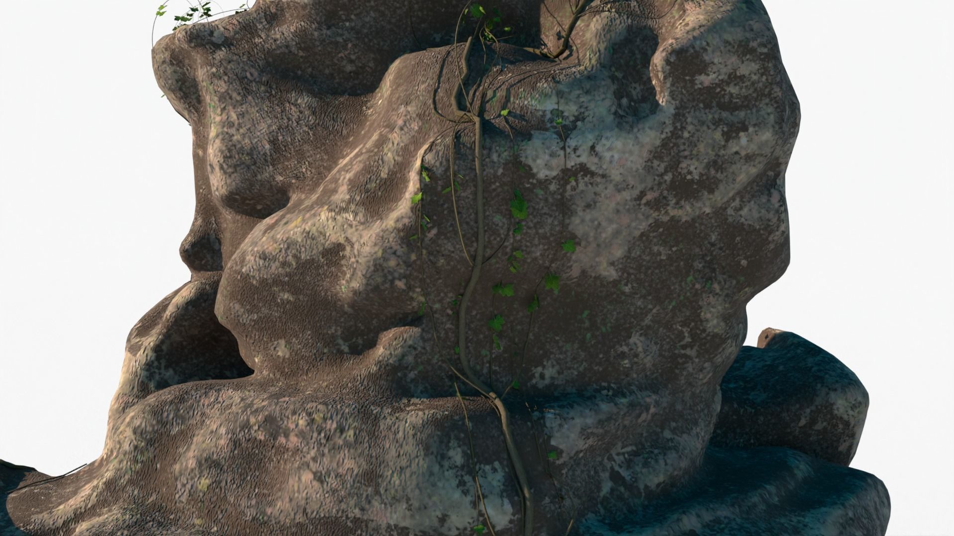 3D model 4K realistic Rock Ivy VR / AR / low-poly | CGTrader