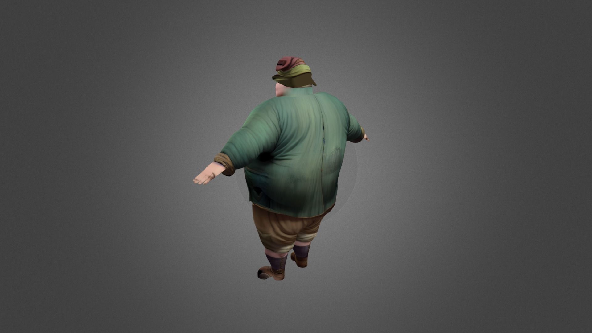 3D model Fat Merchant Unity NPC and VRChat Avatar VR / AR / low-poly ...