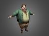 3D model Fat Merchant Unity NPC and VRChat Avatar VR / AR / low-poly ...