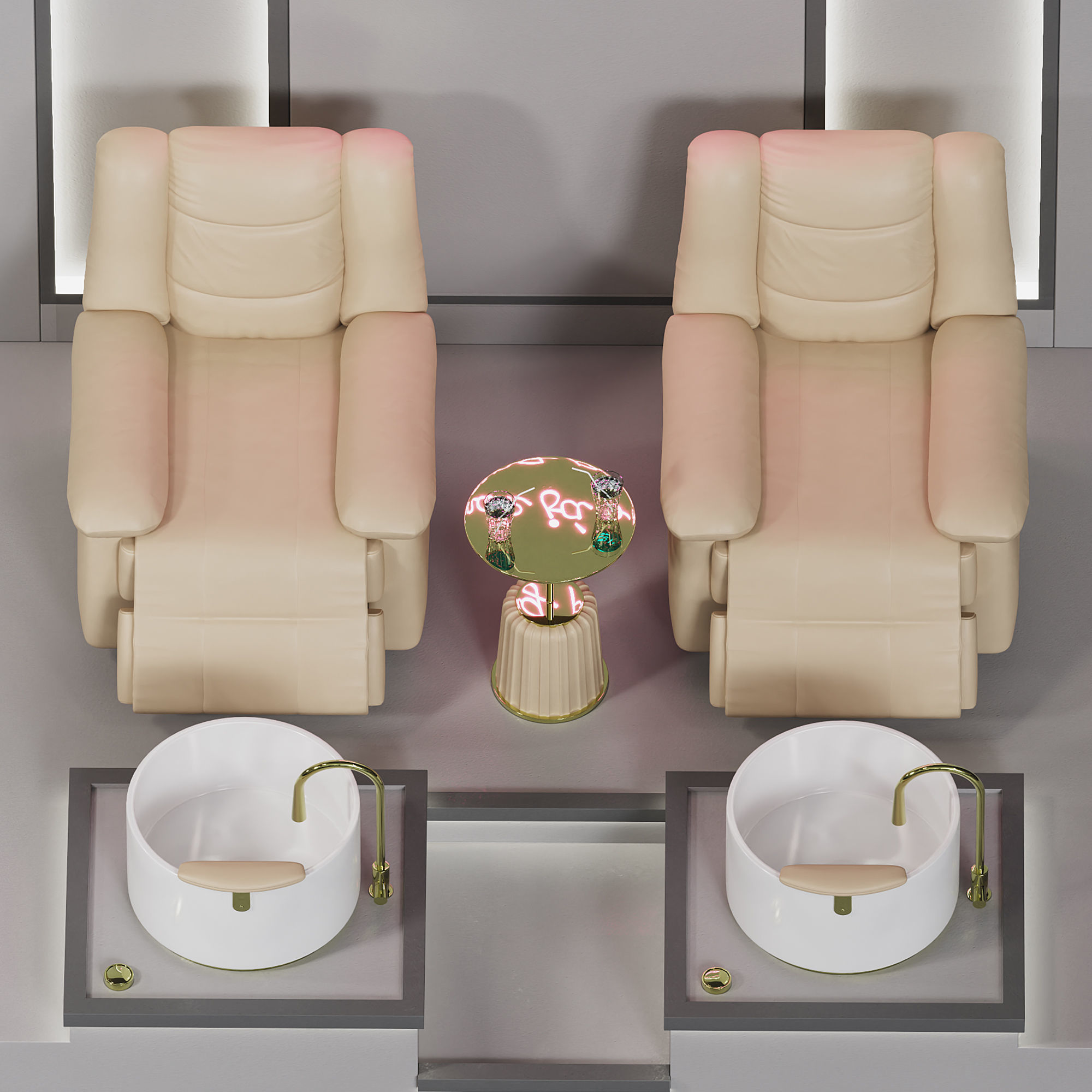 3D model Pedicure beauty salon VR / AR / low-poly | CGTrader