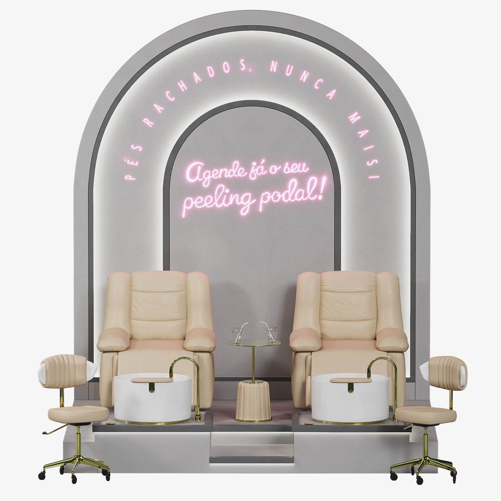 3D model Pedicure beauty salon VR / AR / low-poly | CGTrader