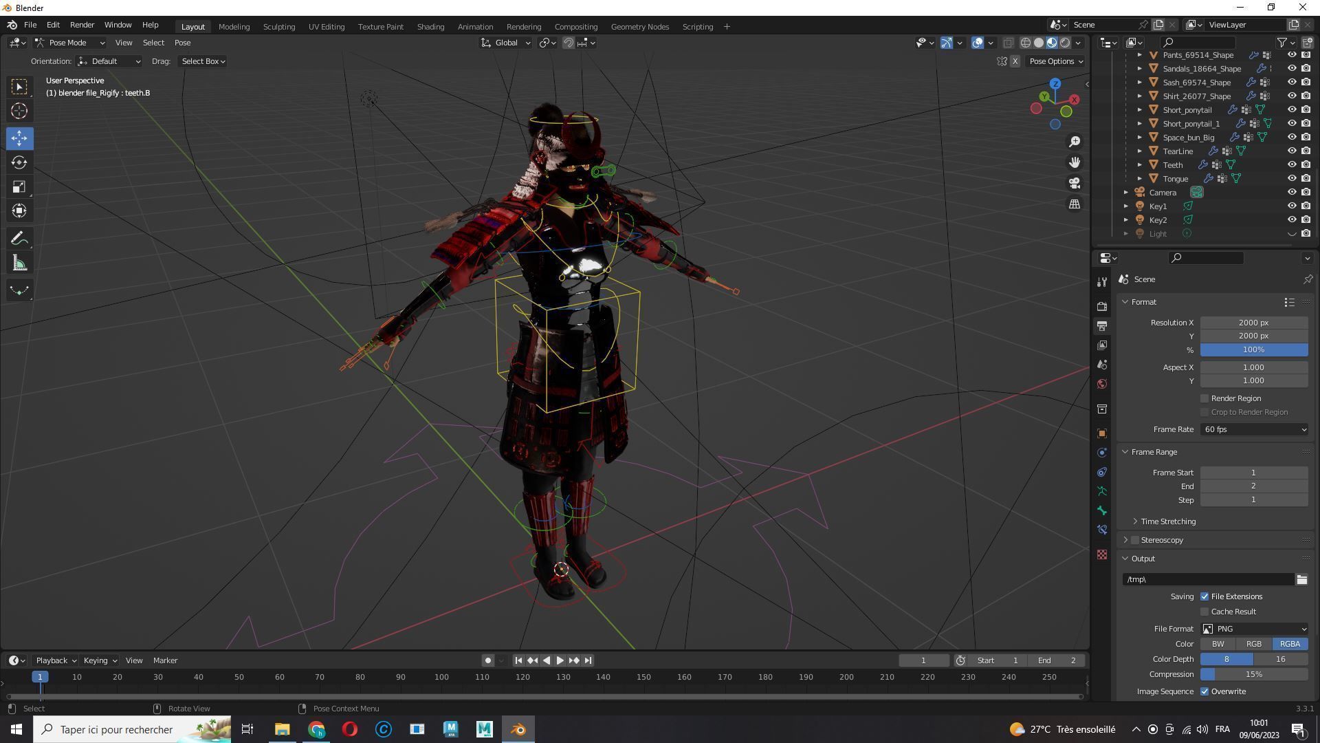 3D model Realistic Samurai female Shogun VR / AR / low-poly | CGTrader