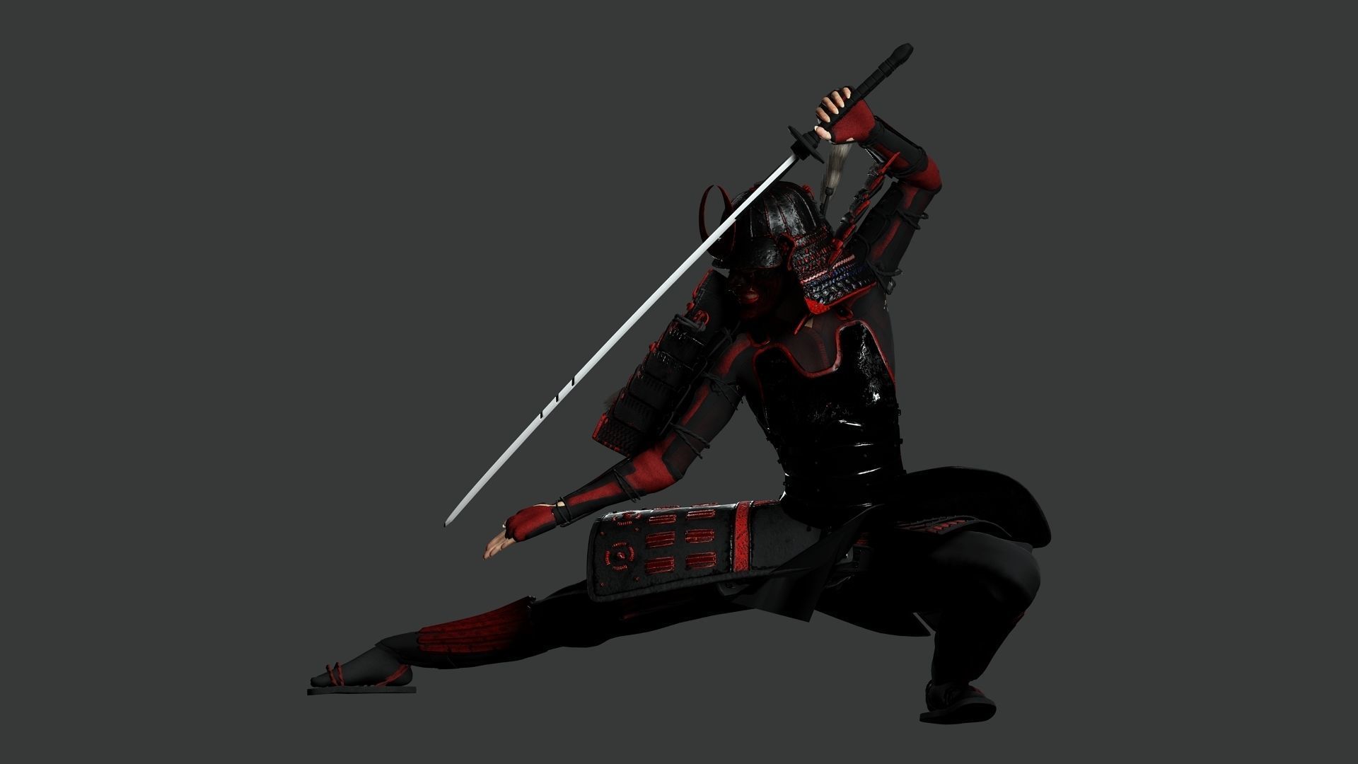 3D model Realistic Samurai female Shogun VR / AR / low-poly | CGTrader