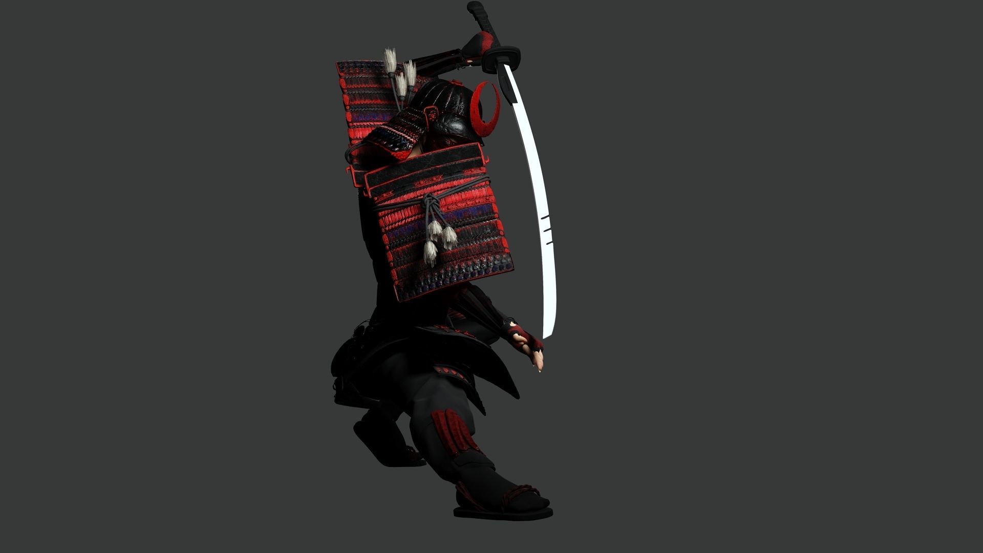 3D model Realistic Samurai female Shogun VR / AR / low-poly | CGTrader