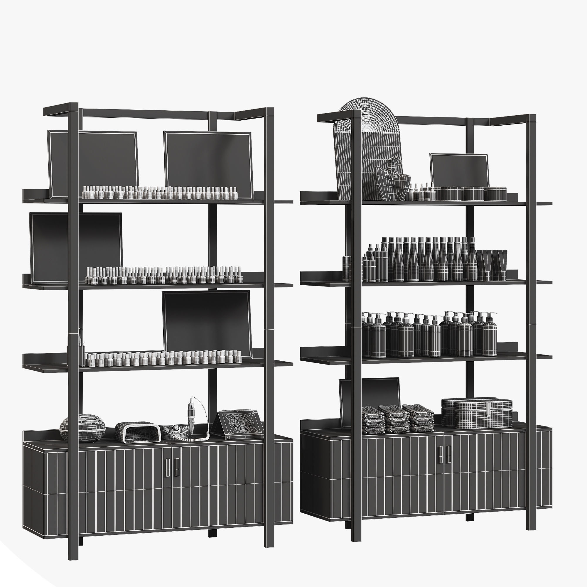 3D model Display rack for cosmetic products VR / AR / low-poly | CGTrader