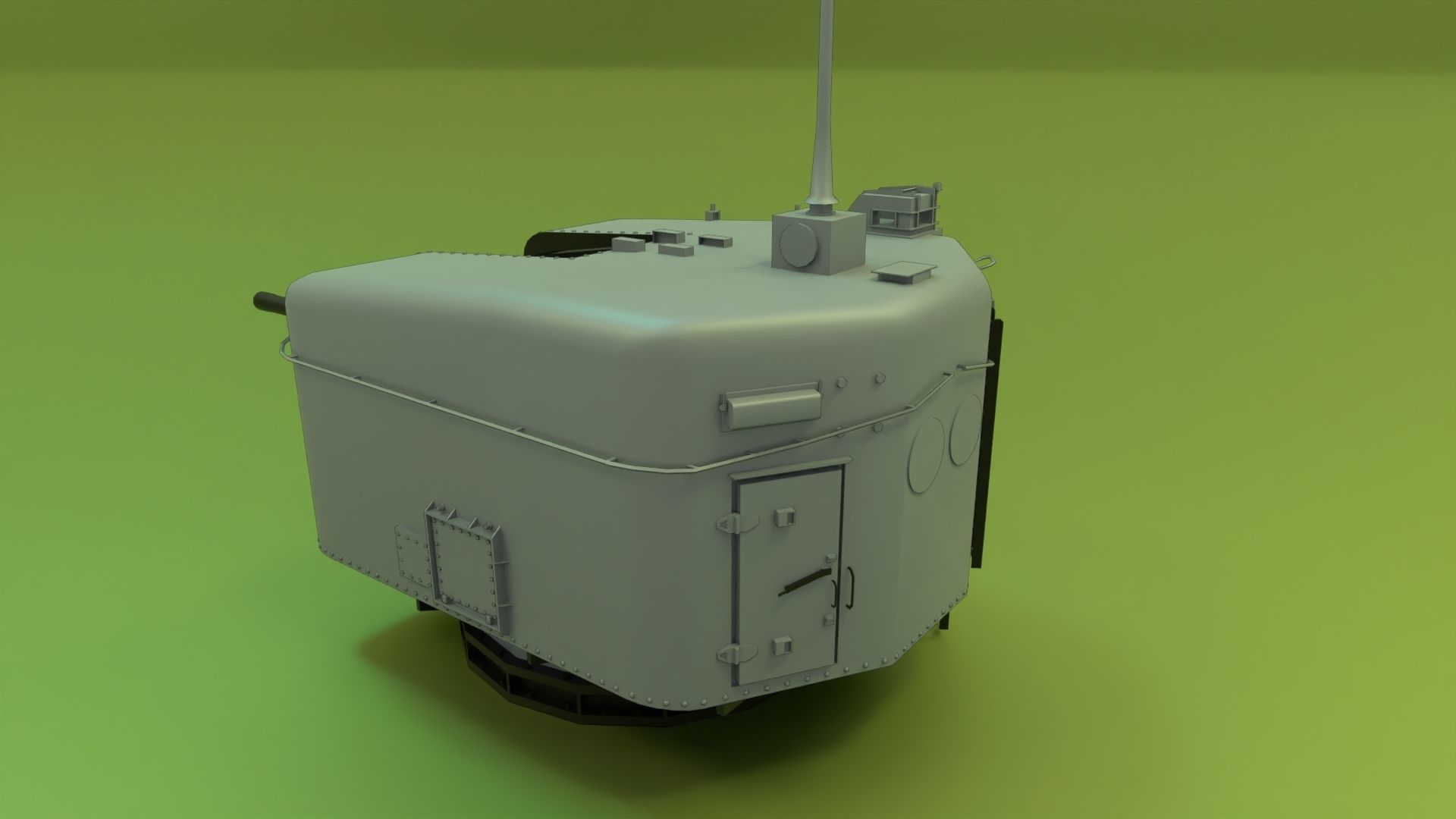 3D model Twin gun Mark6 Turret VR / AR / low-poly | CGTrader
