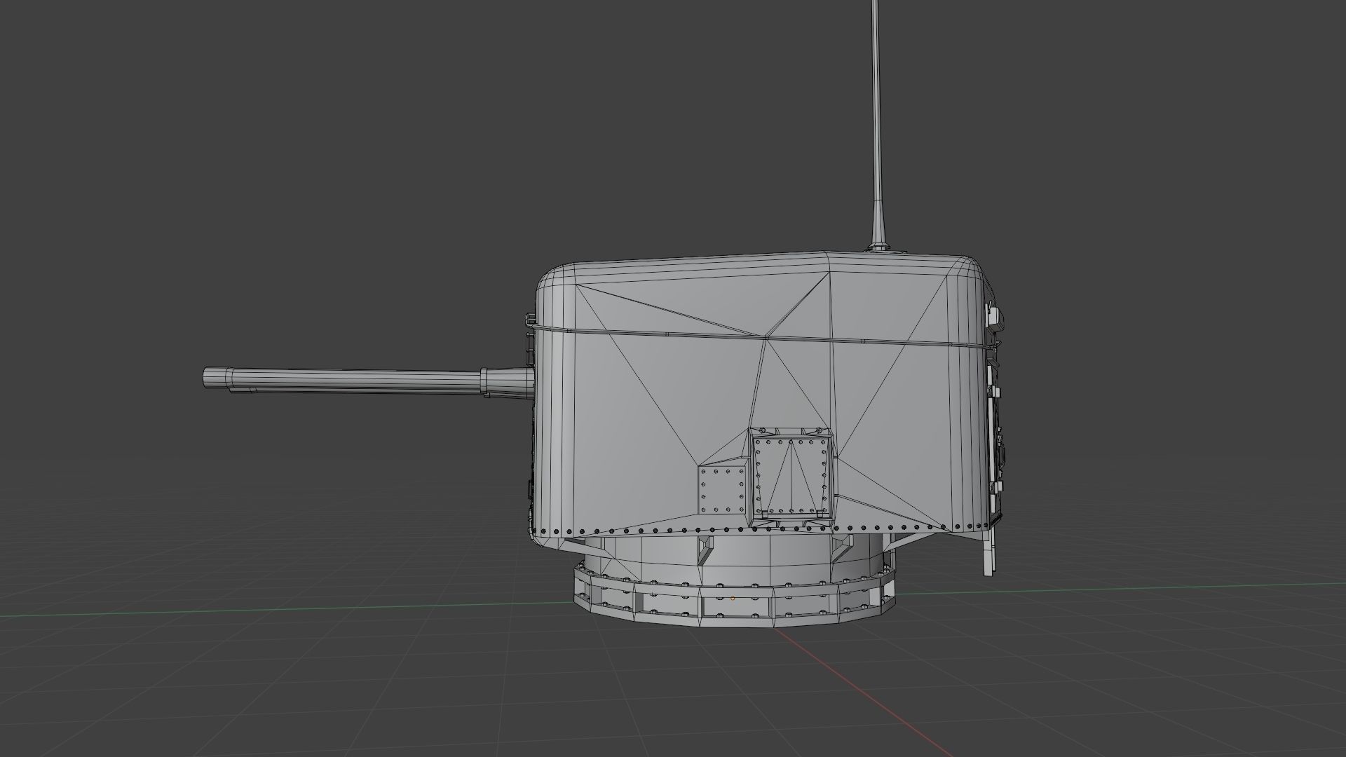 3D model Twin gun Mark6 Turret VR / AR / low-poly | CGTrader