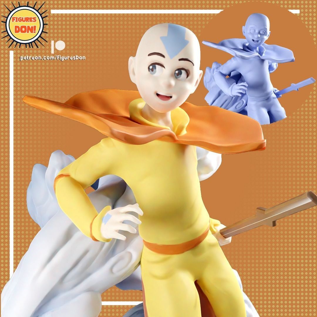 Avatar Aang 3D model 3D printable | CGTrader