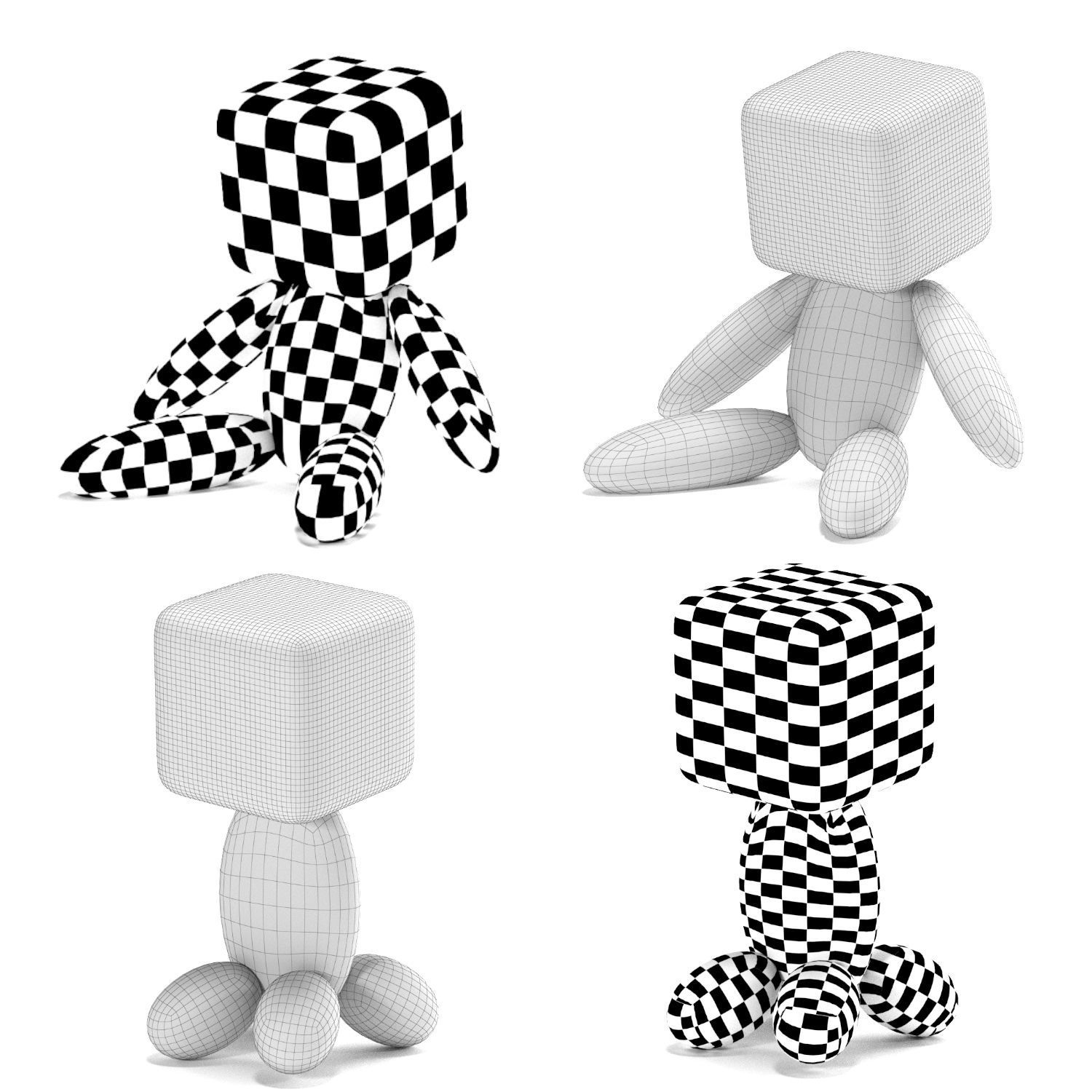 3D model Minecraft Soft Blocks VR / AR / low-poly | CGTrader