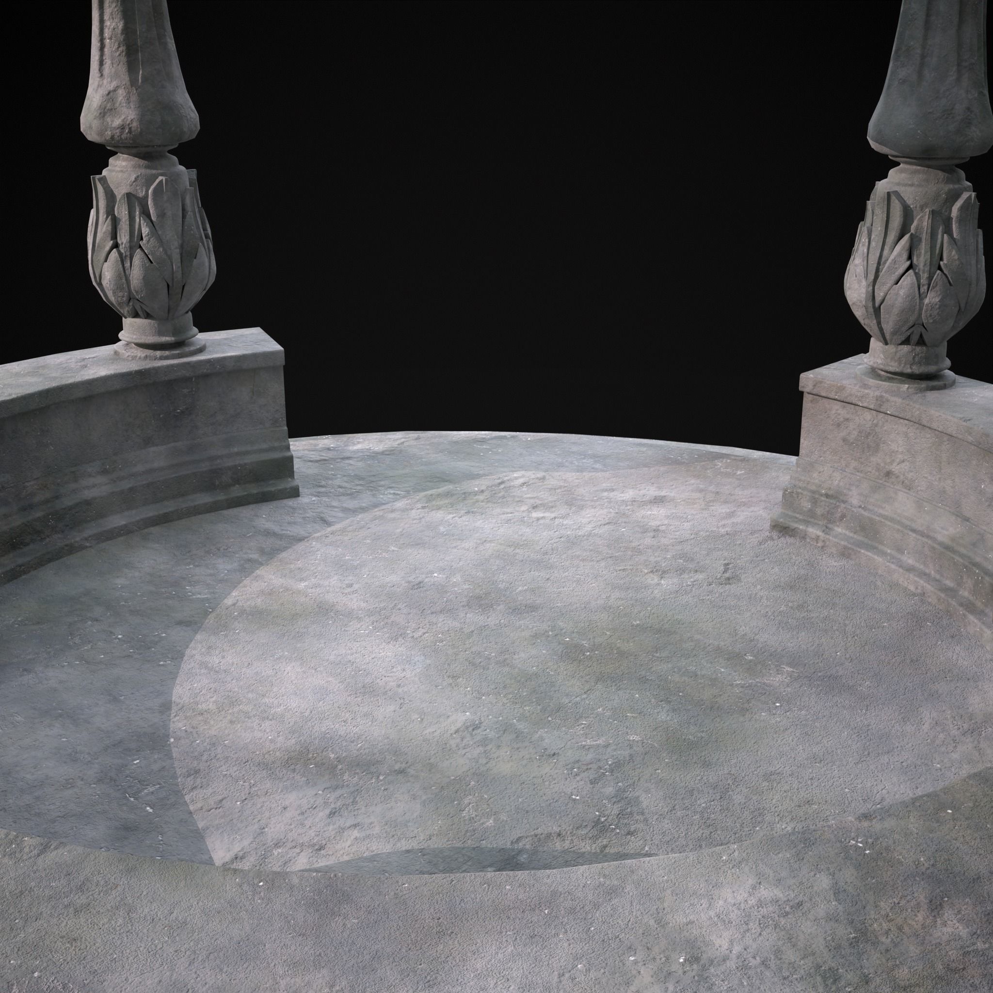 3D model Pavillion Cresent Opening VR / AR / low-poly | CGTrader