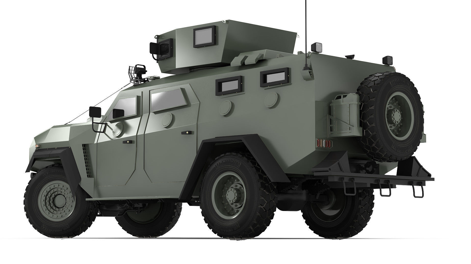 Military vehicle 3D model animated rigged | CGTrader