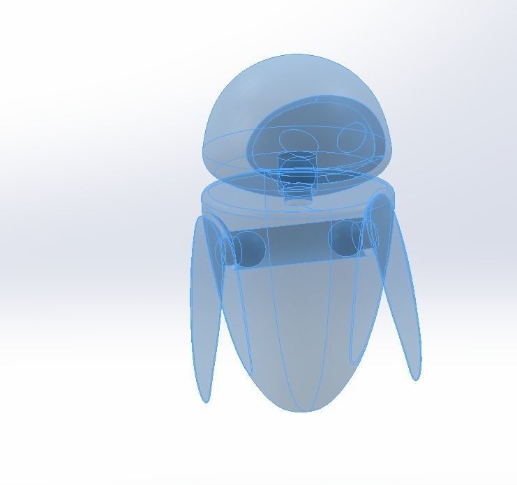 Robot Eva from Wally 3D model 3D printable | CGTrader