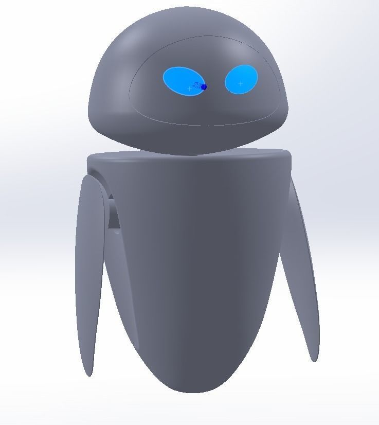 Robot Eva from Wally 3D model 3D printable | CGTrader