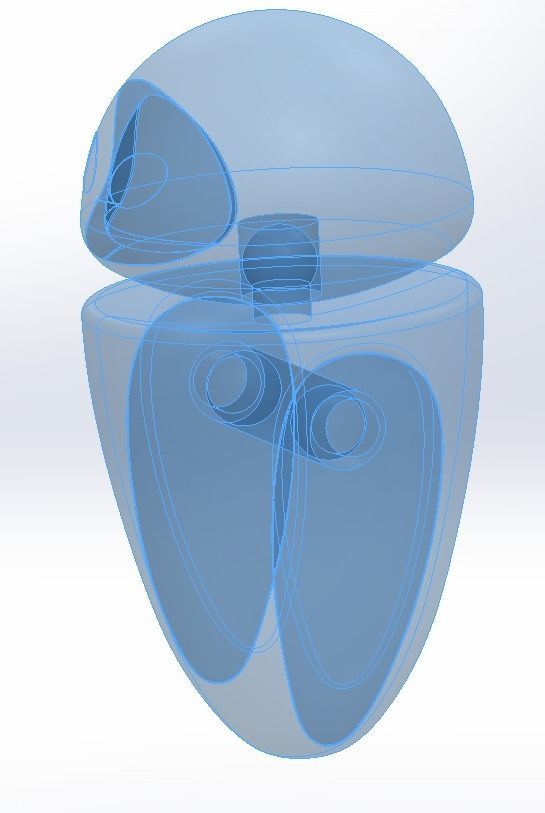 Robot Eva from Wally 3D model 3D printable | CGTrader