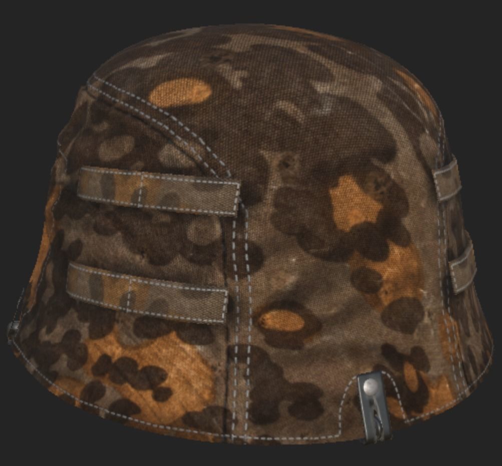 3D model WWII Waffen SS Oakleaf Helmet Cover VR / AR / low-poly | CGTrader
