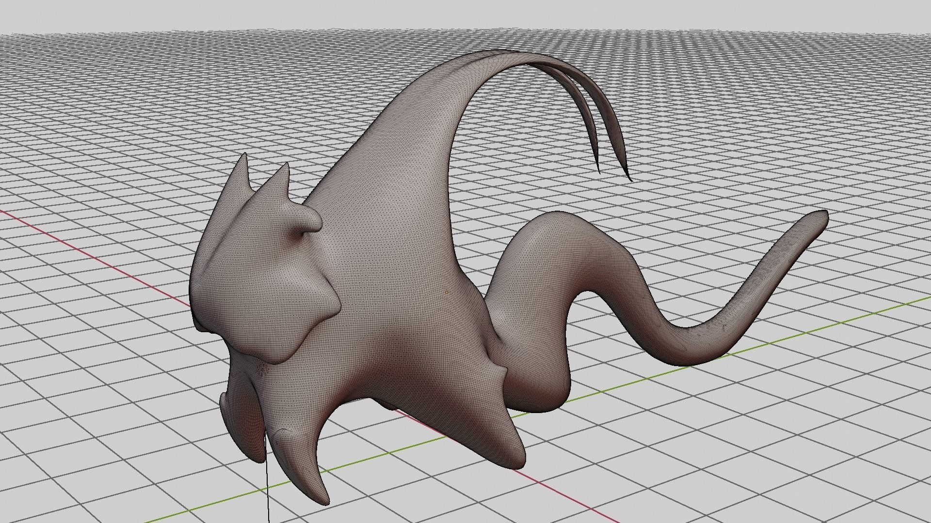 Flashy Cat fluid art sculpture with PBR and HDRI 3D model | CGTrader