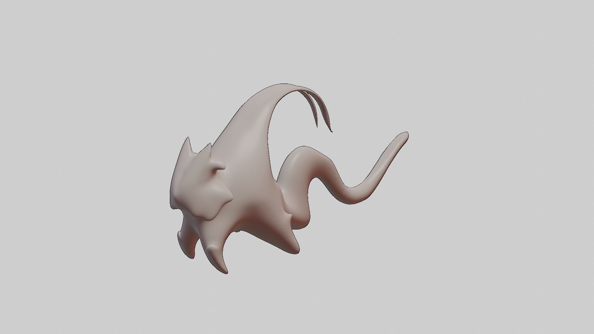 Flashy Cat fluid art sculpture with PBR and HDRI 3D model | CGTrader