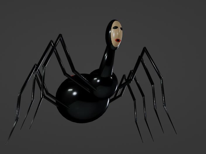 3D model Scary Spider Lady Demon 3D model VR / AR / low-poly | CGTrader