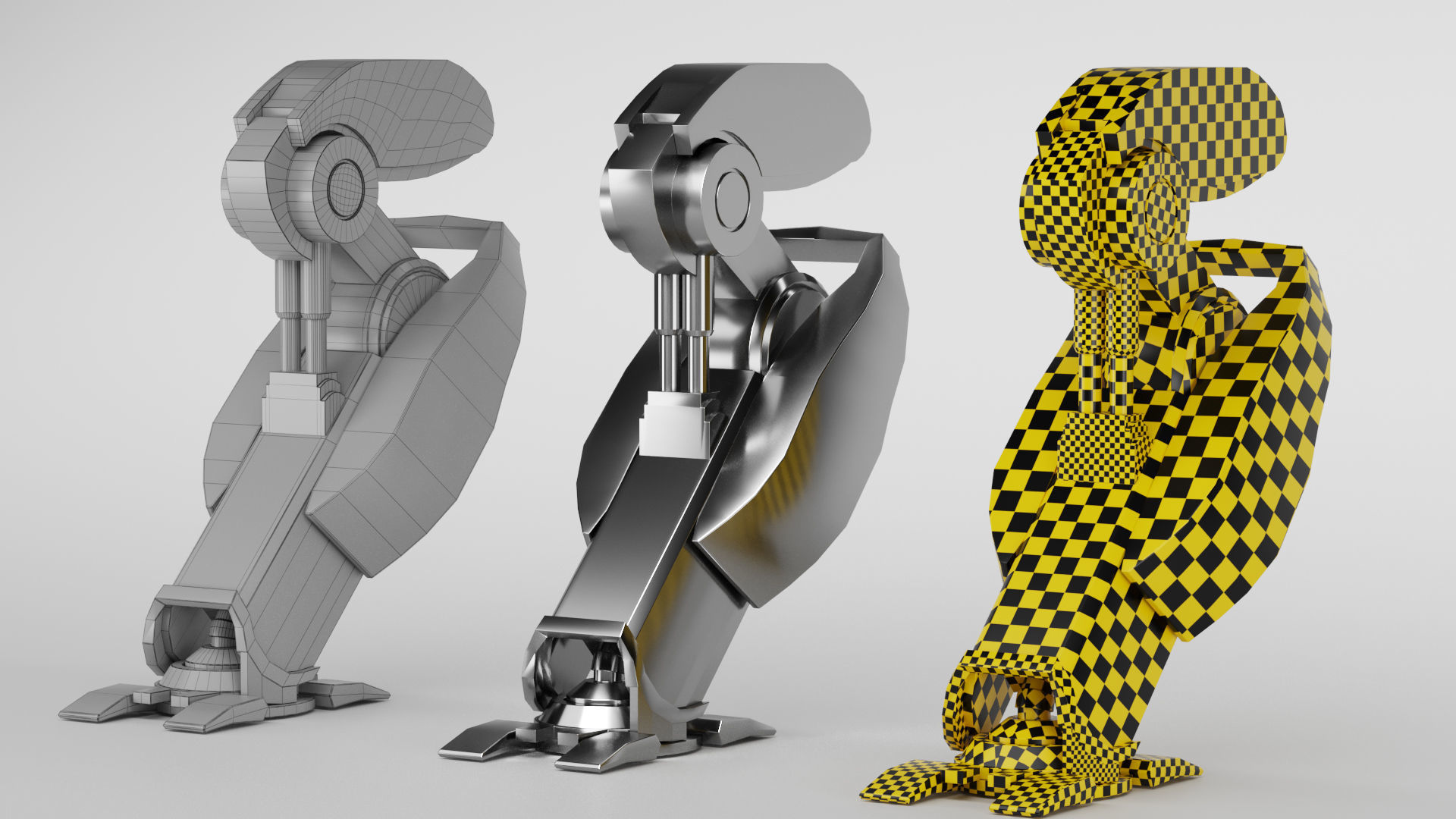 3D model 10 MECHANICAL LEG VOL 01 VR / AR / low-poly | CGTrader