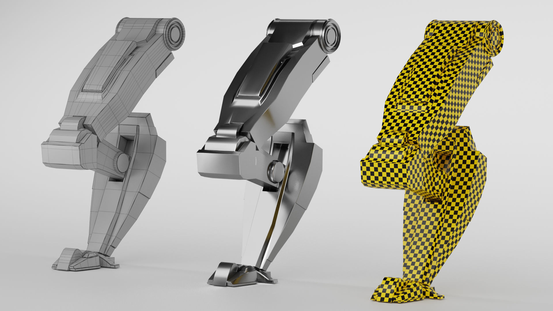 3D model 10 MECHANICAL LEG VOL 01 VR / AR / low-poly | CGTrader