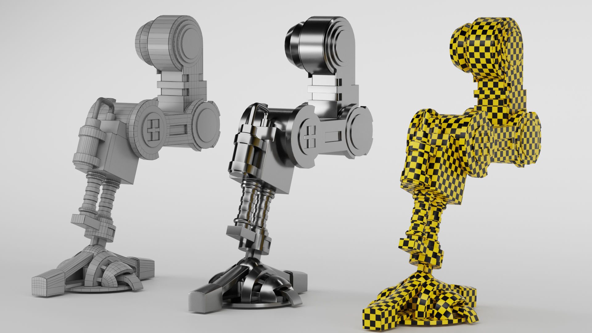 3D model 10 MECHANICAL LEG VOL 01 VR / AR / low-poly | CGTrader