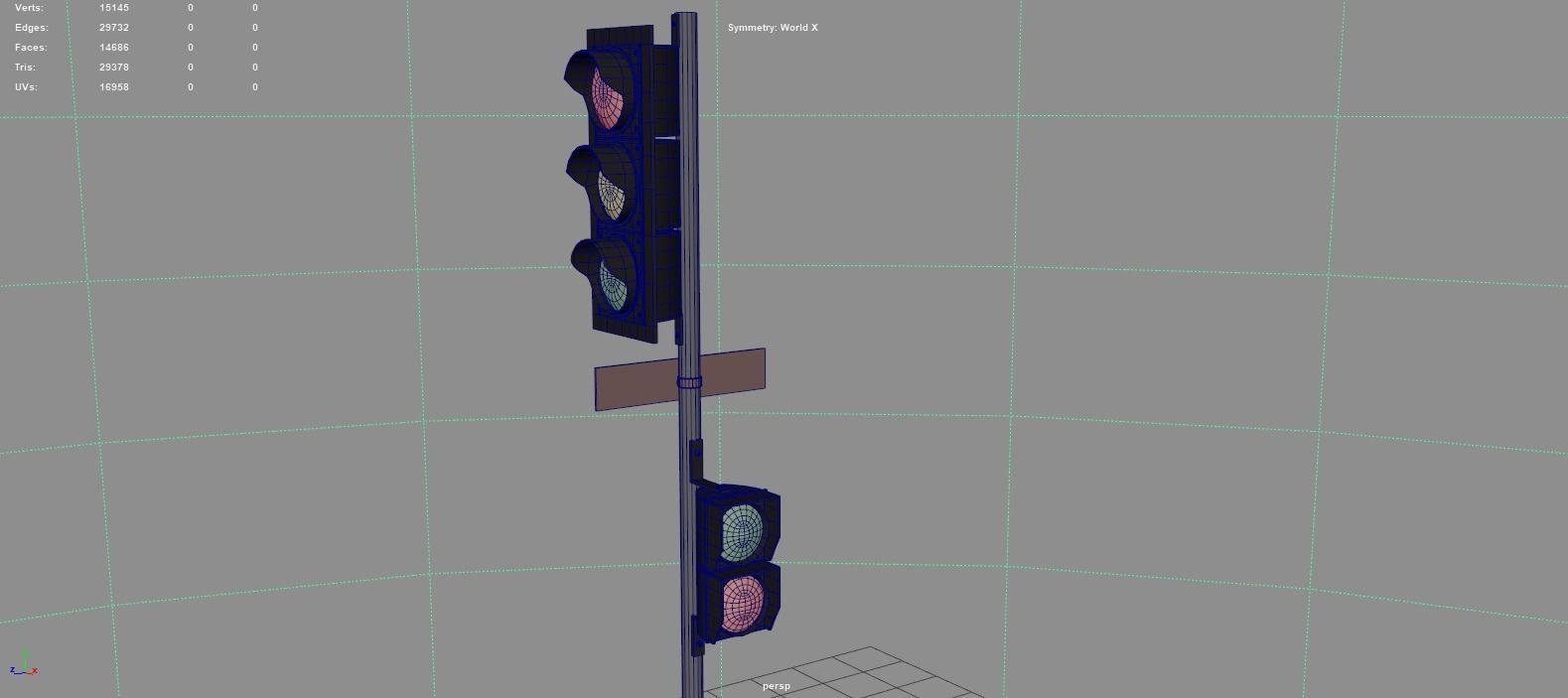 3D Model of Urban Traffic Light 3D model | CGTrader