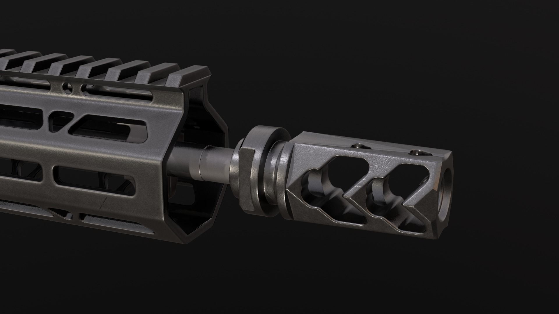 3D model M4 Custom VR / AR / low-poly | CGTrader