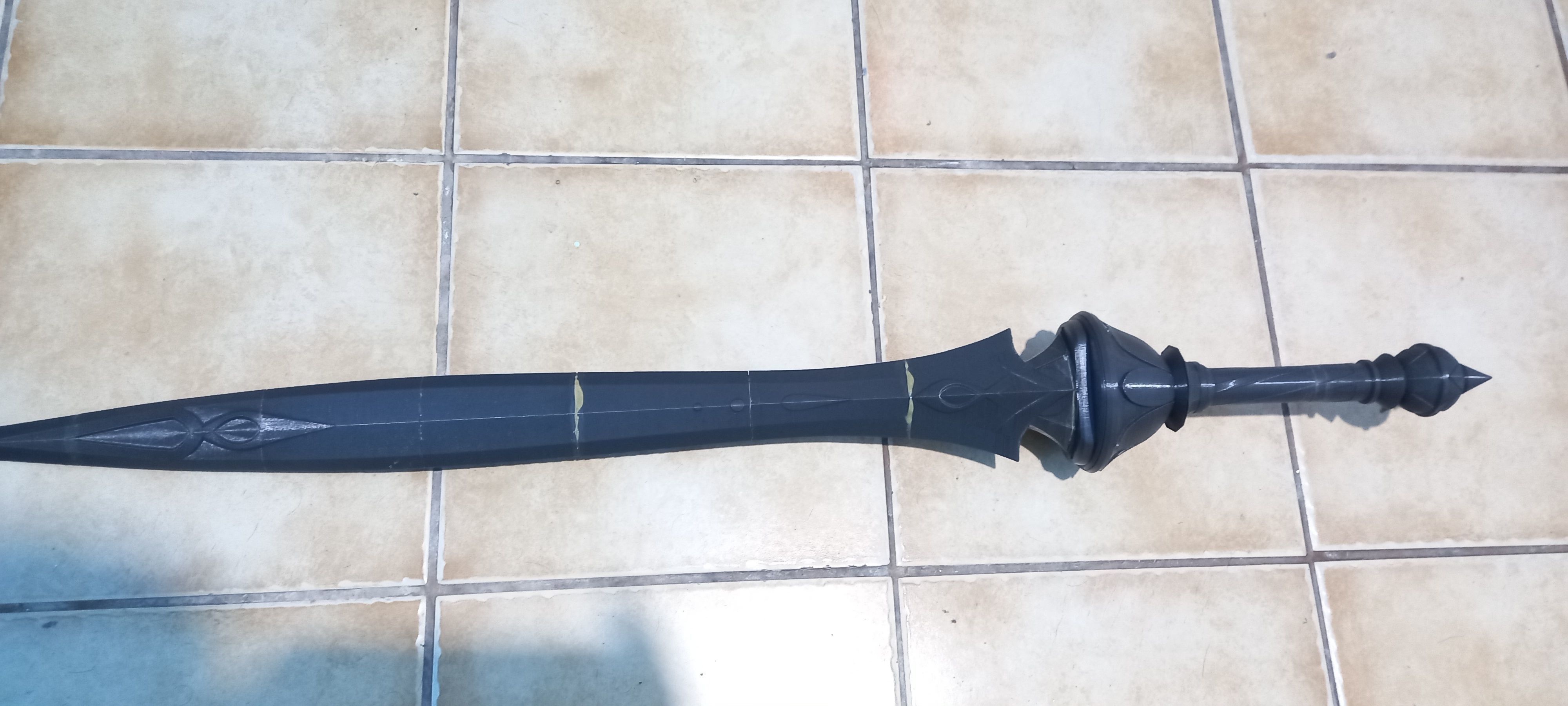 genshin impact Xiphos Moonlight Sword 3D model 3D printable | CGTrader