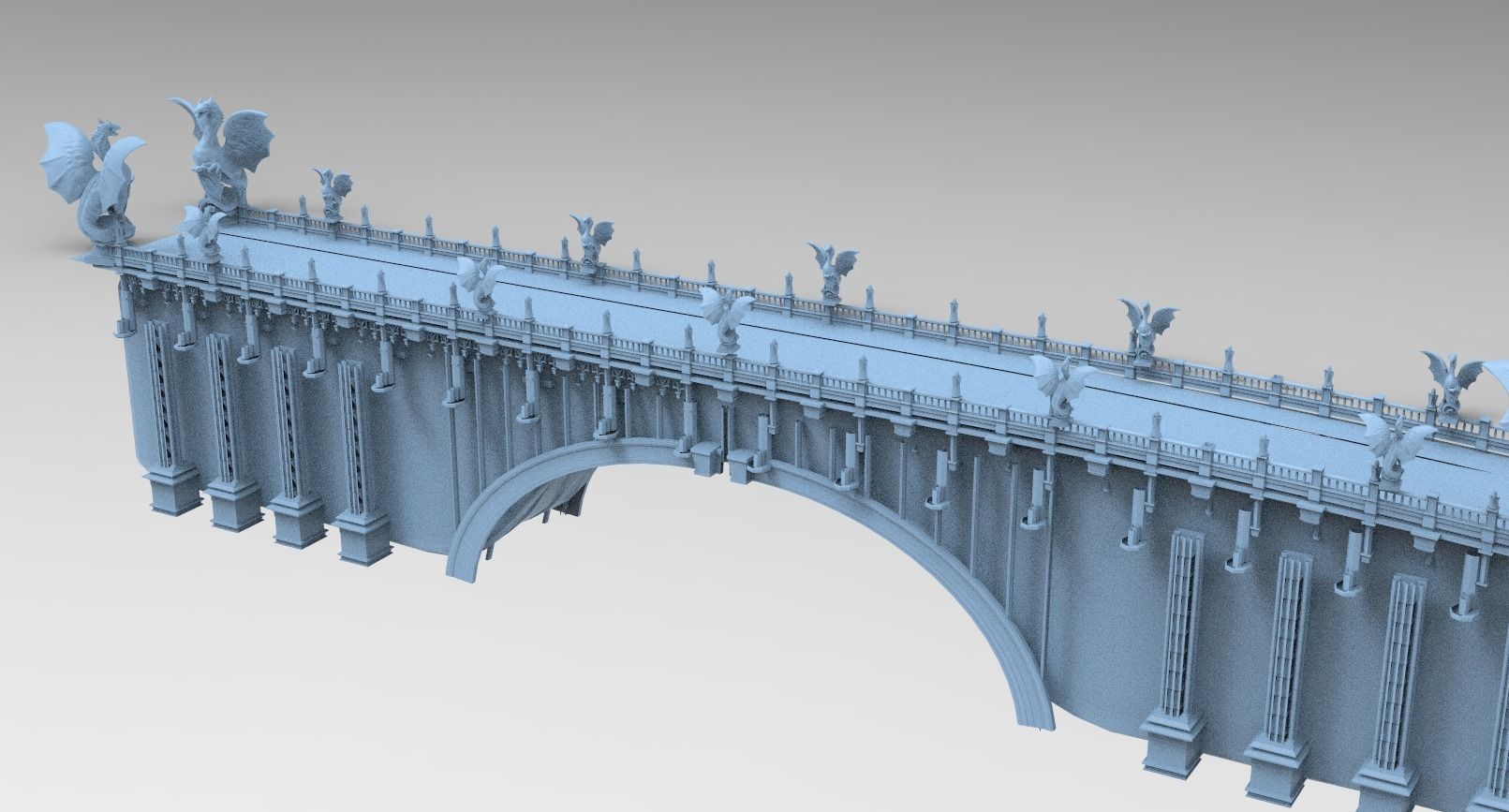 Bloodborne Inspired Dragon Bridge 3D model | CGTrader