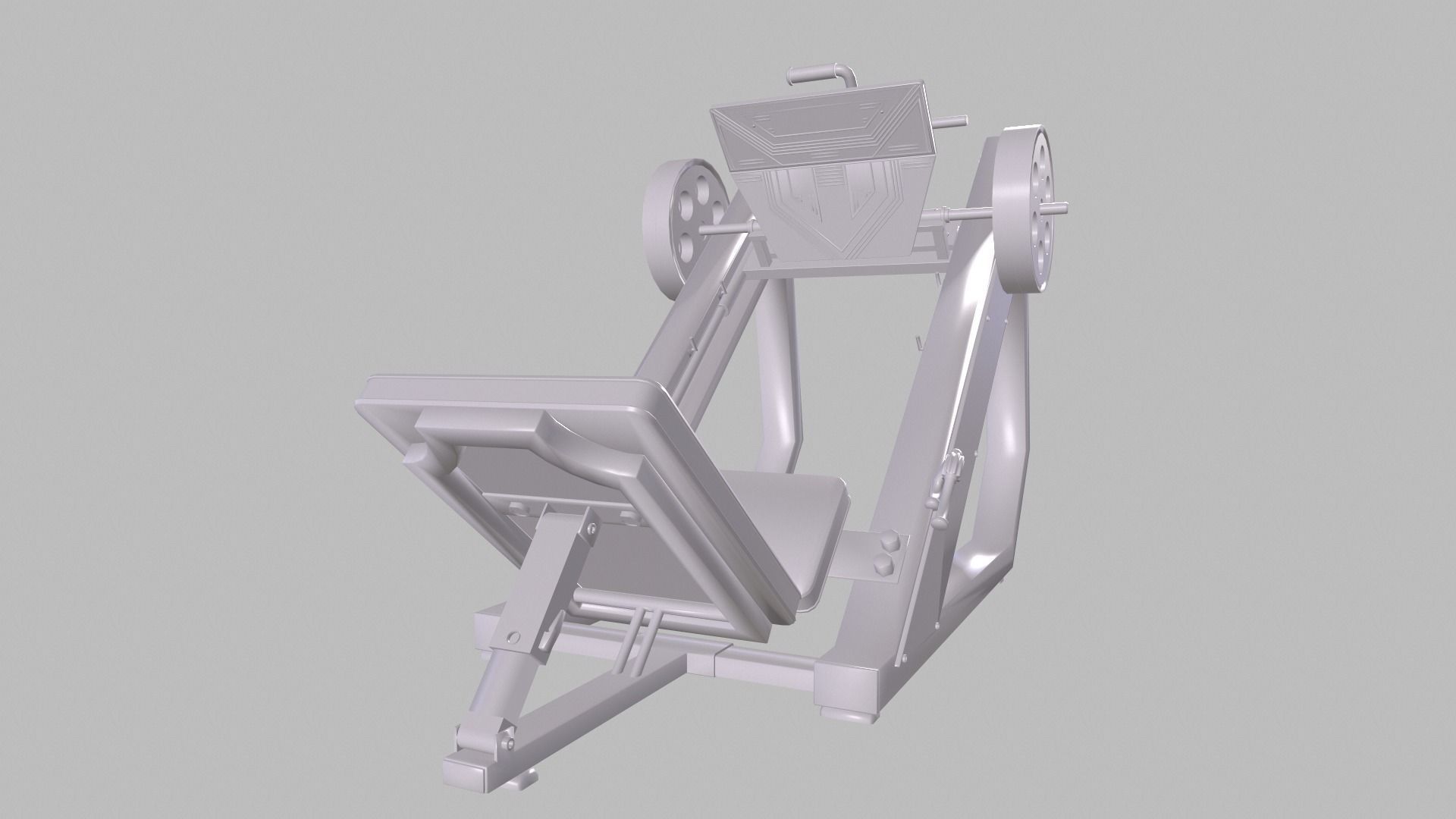 Leg press machine 3D model | CGTrader