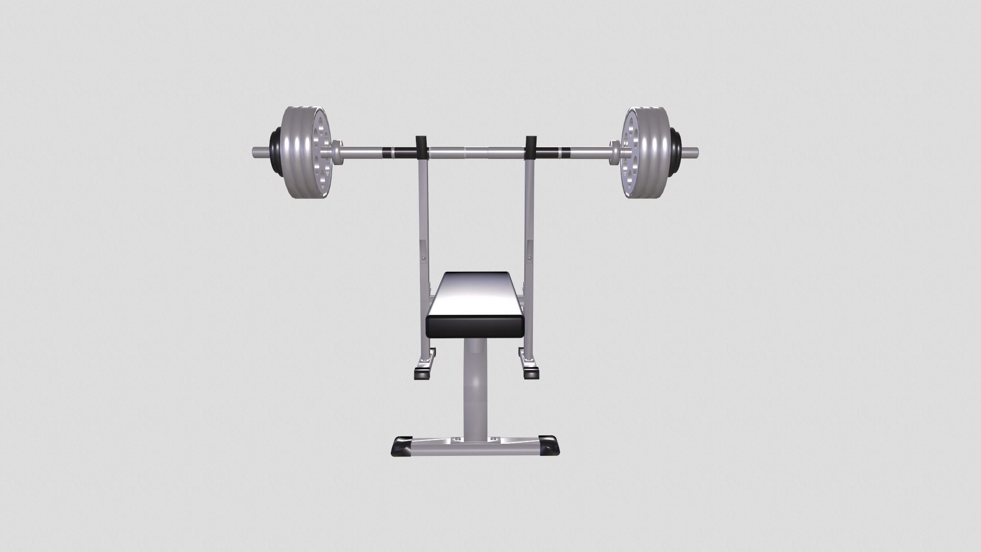 Bench press machine 3D model | CGTrader
