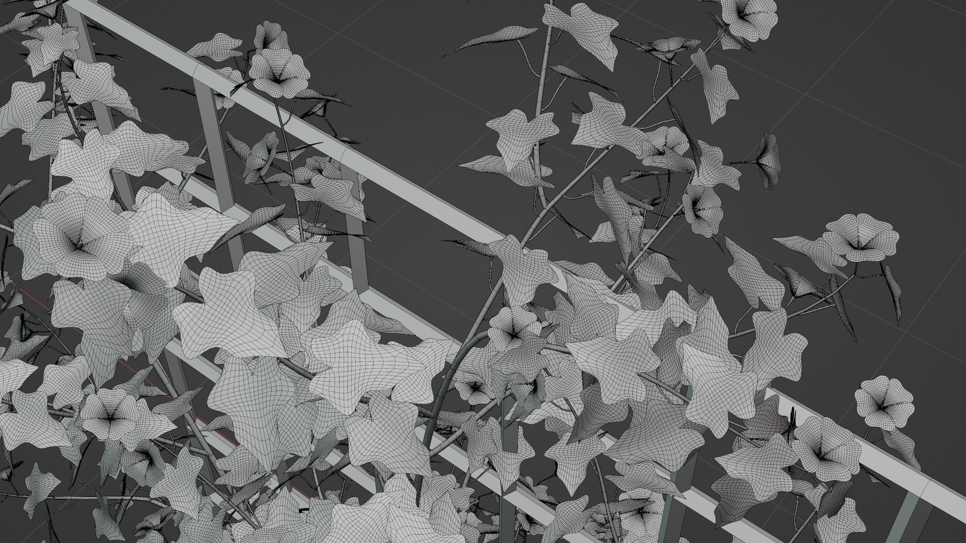 3d Flower Wall 3D model | CGTrader
