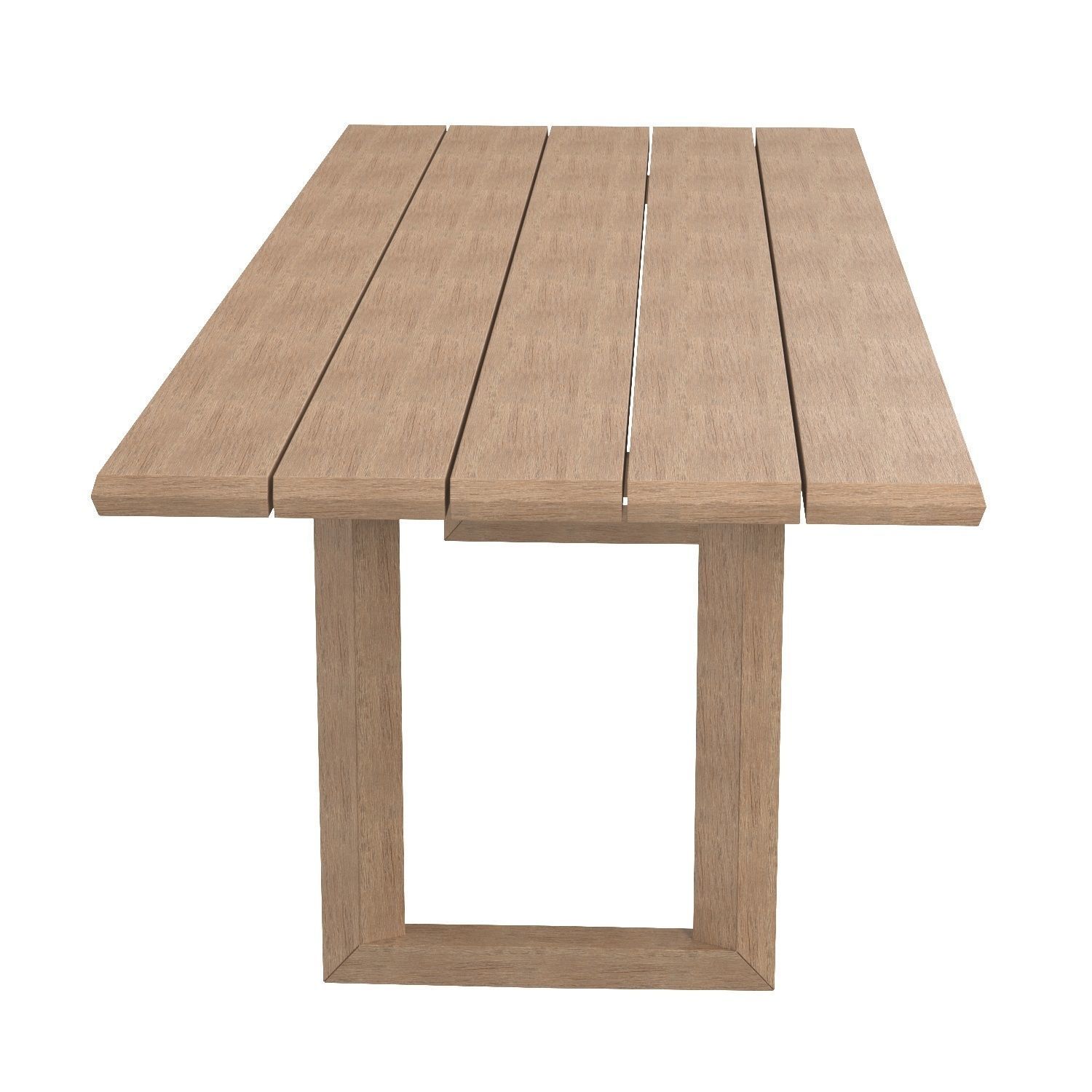 Paloma Teak Rectangular Dining Table 3D model | CGTrader