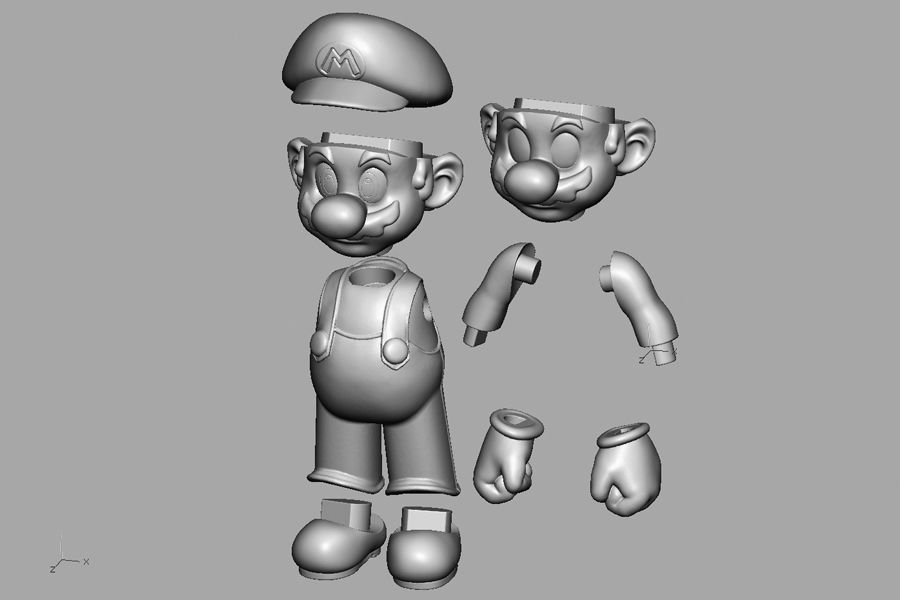 Mario 3D print model 3D model 3D printable | CGTrader