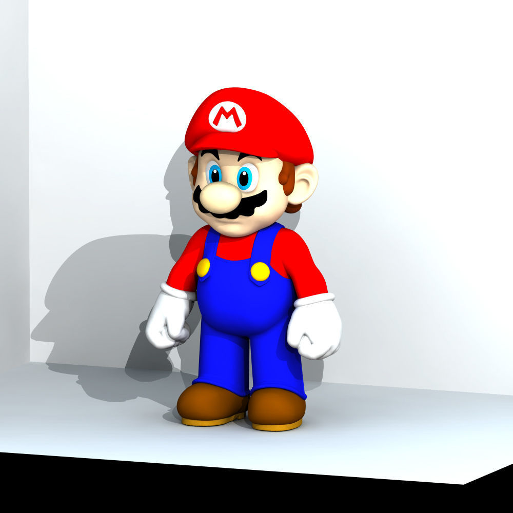 Mario 3D print model 3D model 3D printable | CGTrader