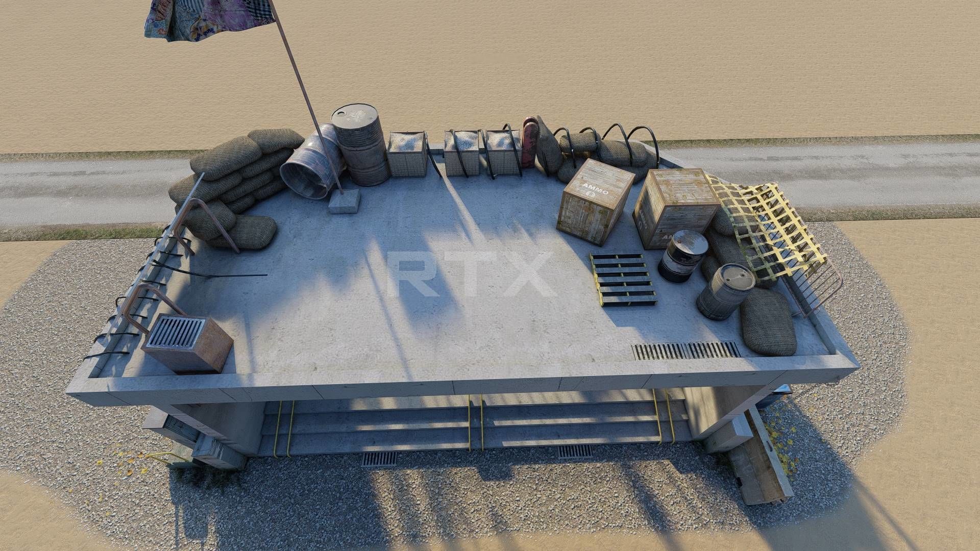 3D model ARMY BUNKER VR / AR / low-poly | CGTrader
