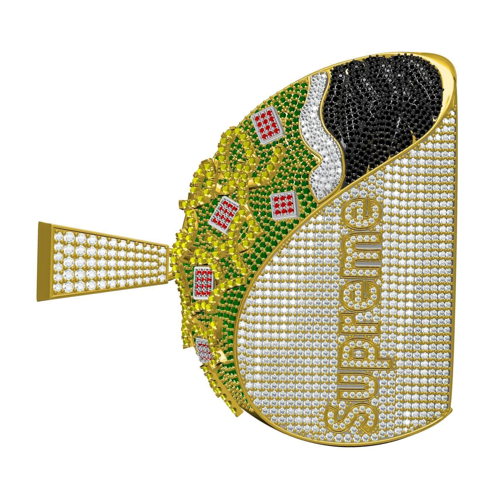 Unique Taco Diamond Hip Hop Pendant 3D model 3D printable | CGTrader