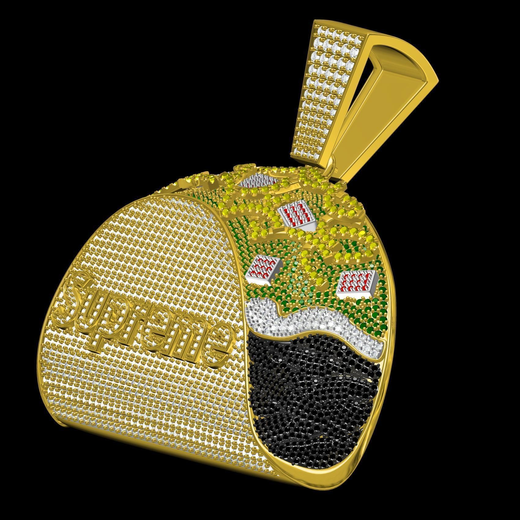 Unique Taco Diamond Hip Hop Pendant 3D model 3D printable | CGTrader