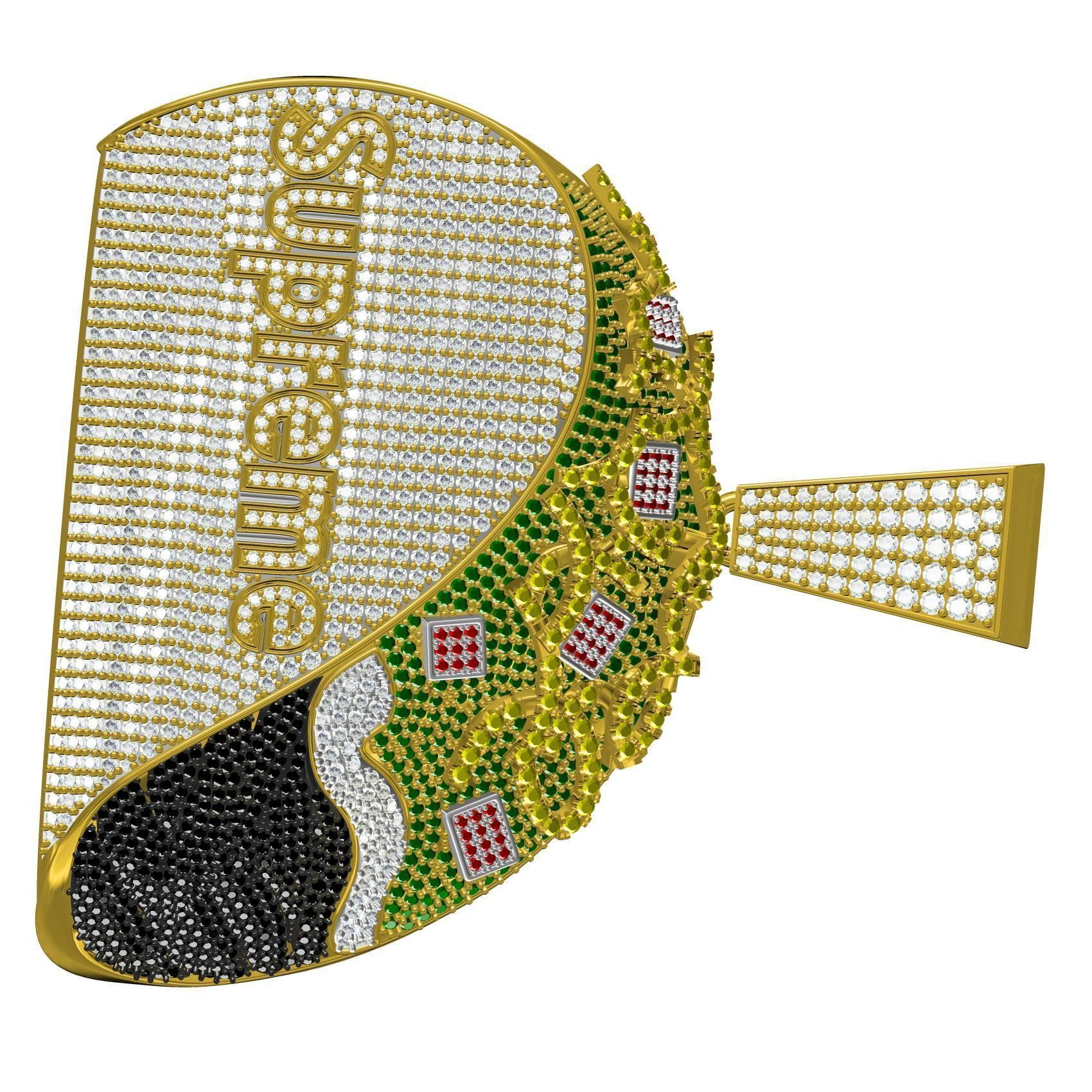 Unique Taco Diamond Hip Hop Pendant 3D model 3D printable | CGTrader