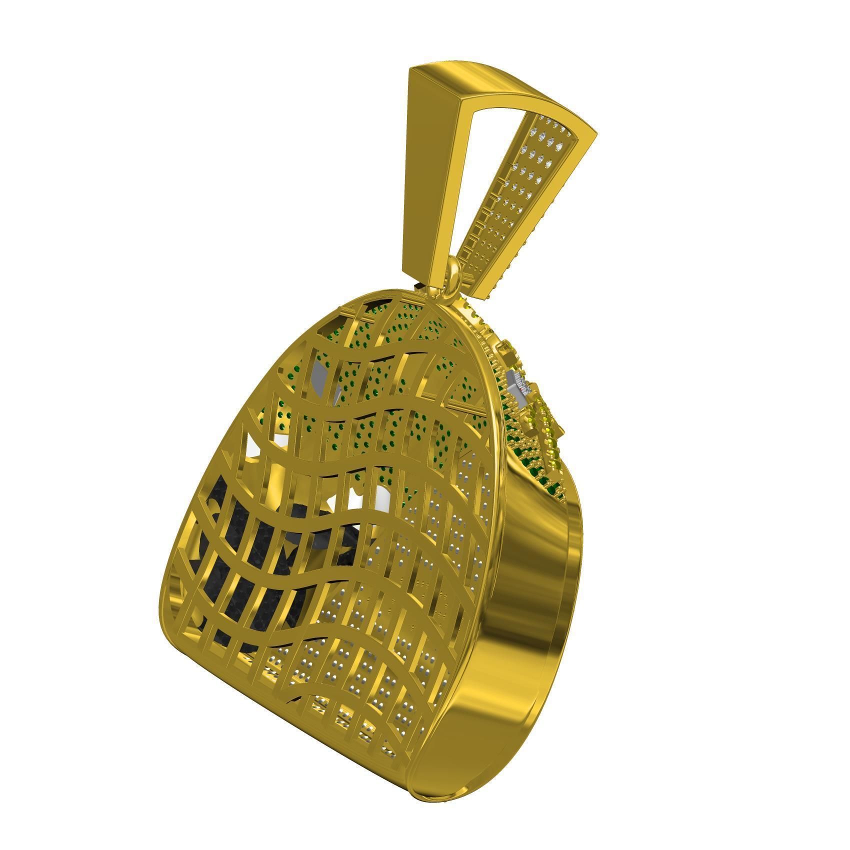 Unique Taco Diamond Hip Hop Pendant 3D model 3D printable | CGTrader
