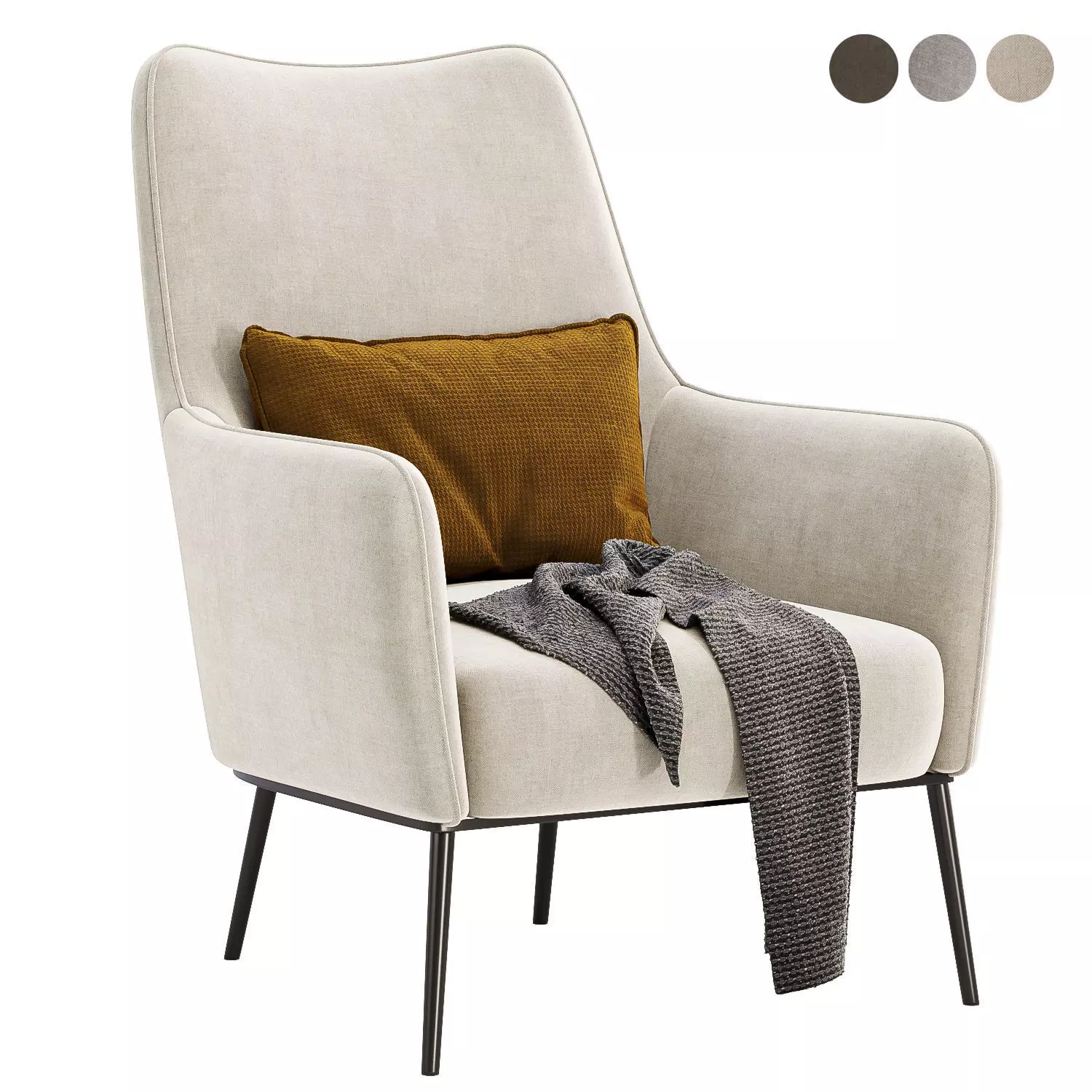 Ripley armchair 3D model | CGTrader