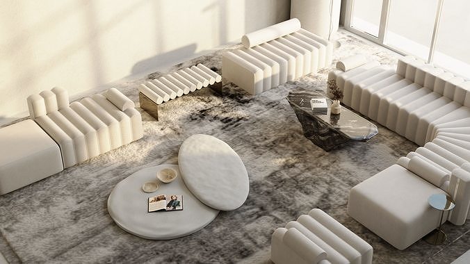Furniture interior set 3D model | CGTrader