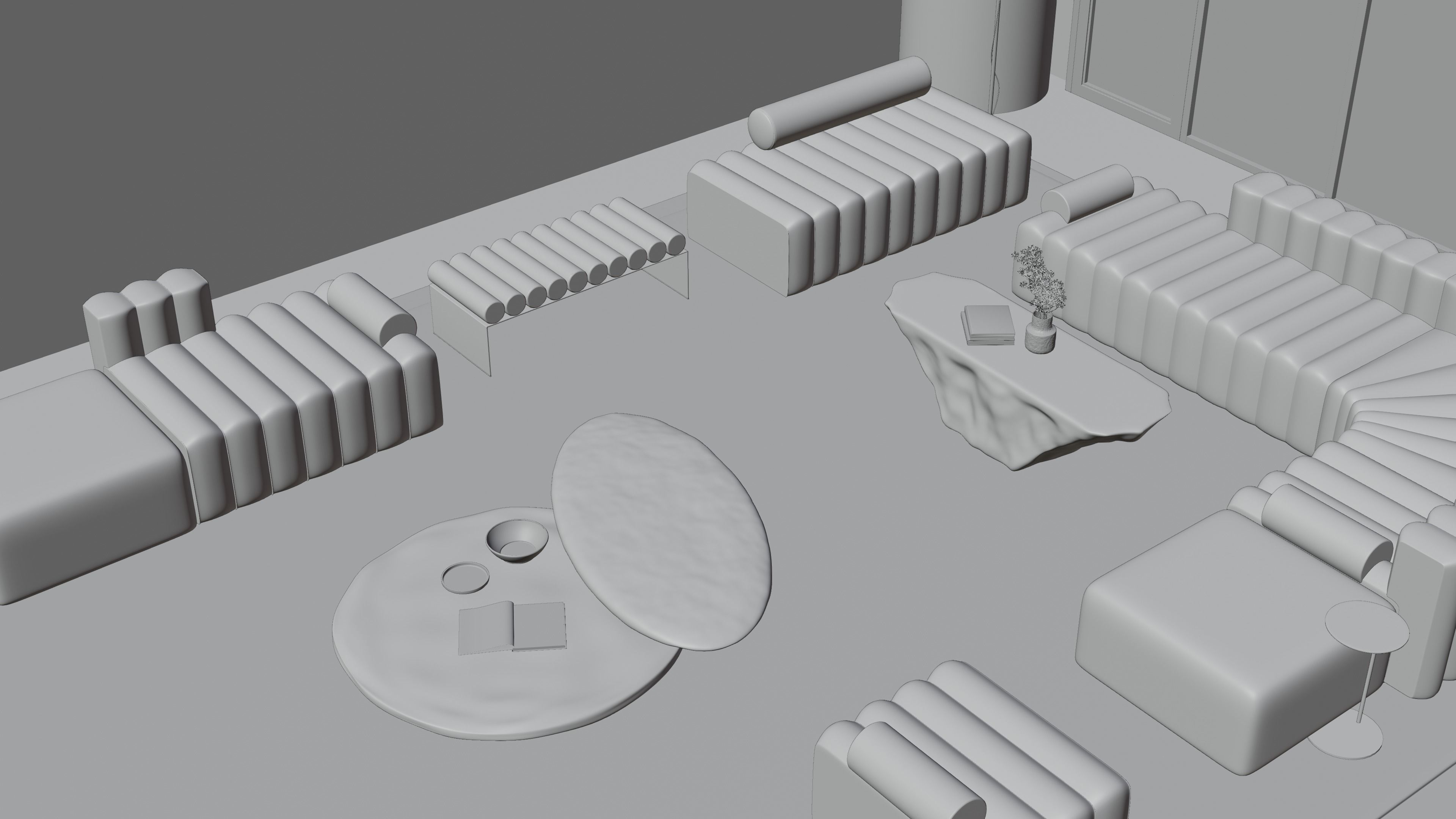 Furniture interior set 3D model | CGTrader