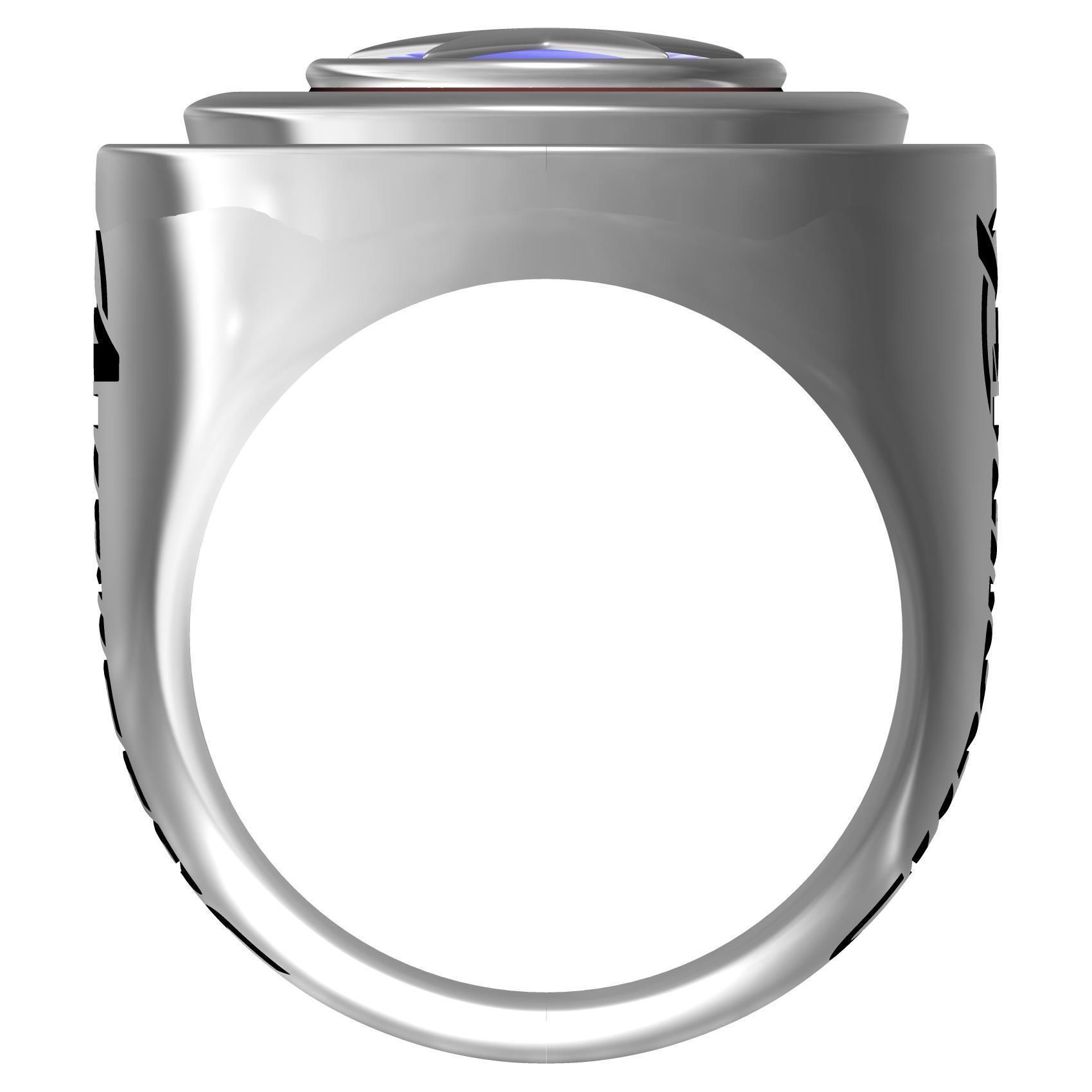 The Avengers Theme Round Signet Ring 3D model 3D printable | CGTrader